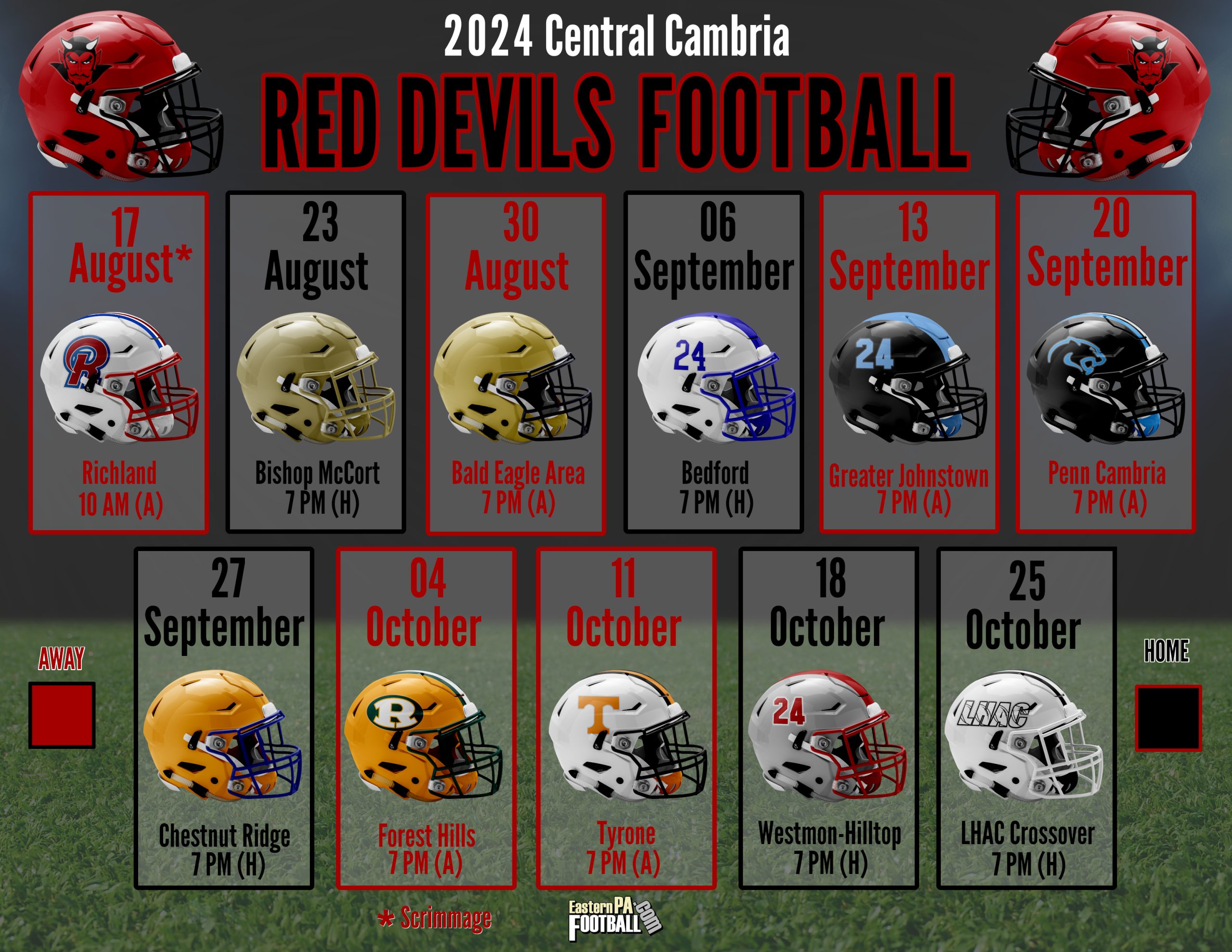 District 6 Schedules (2024 Graphics) – EasternPAFootball.com