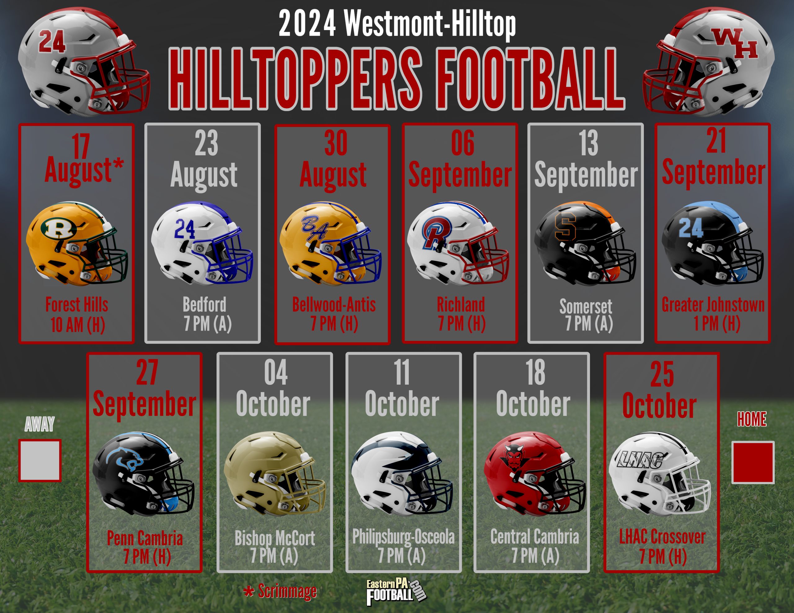 District 6 Schedules (2024 Graphics) – EasternPAFootball.com