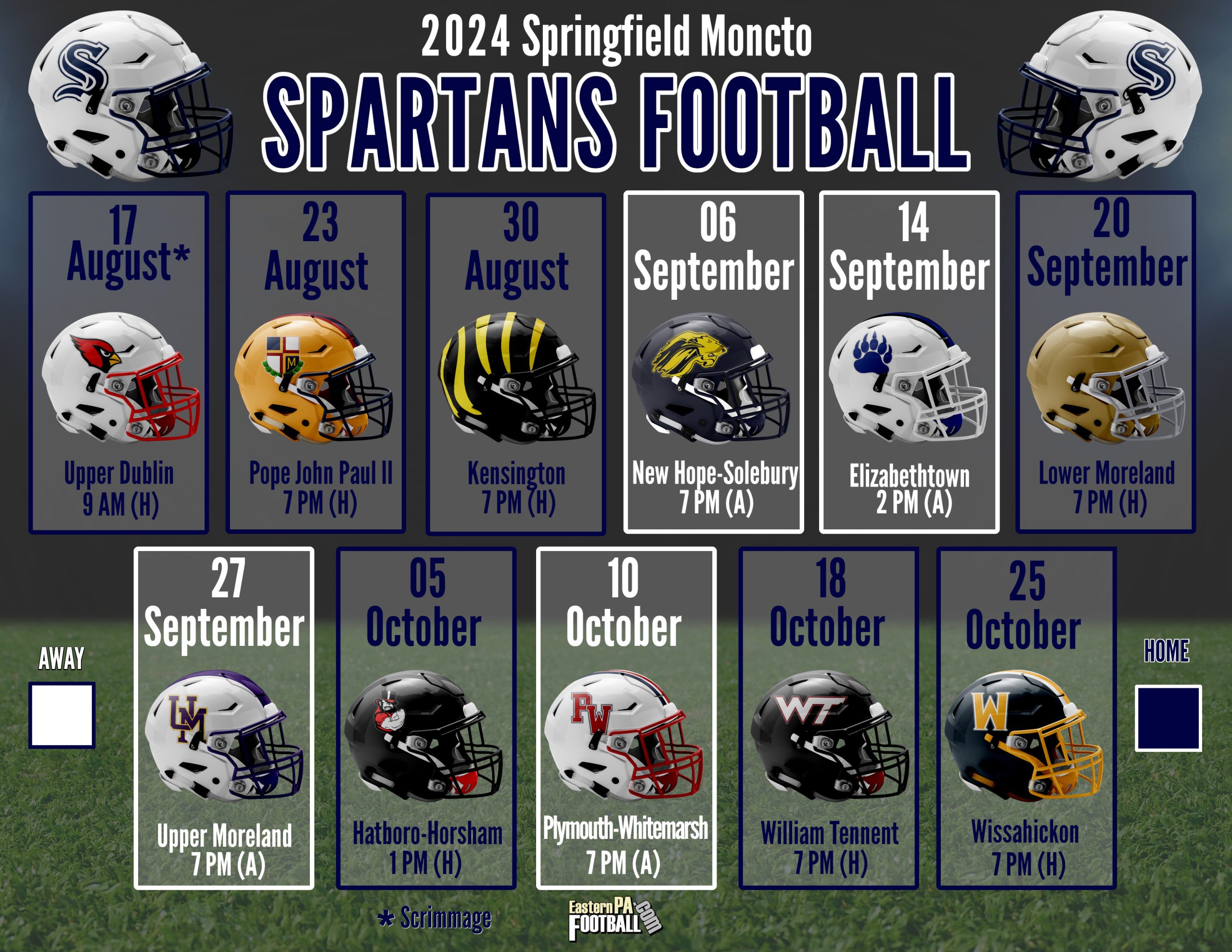 District 1 Schedules (2024 Graphics) – EasternPAFootball.com