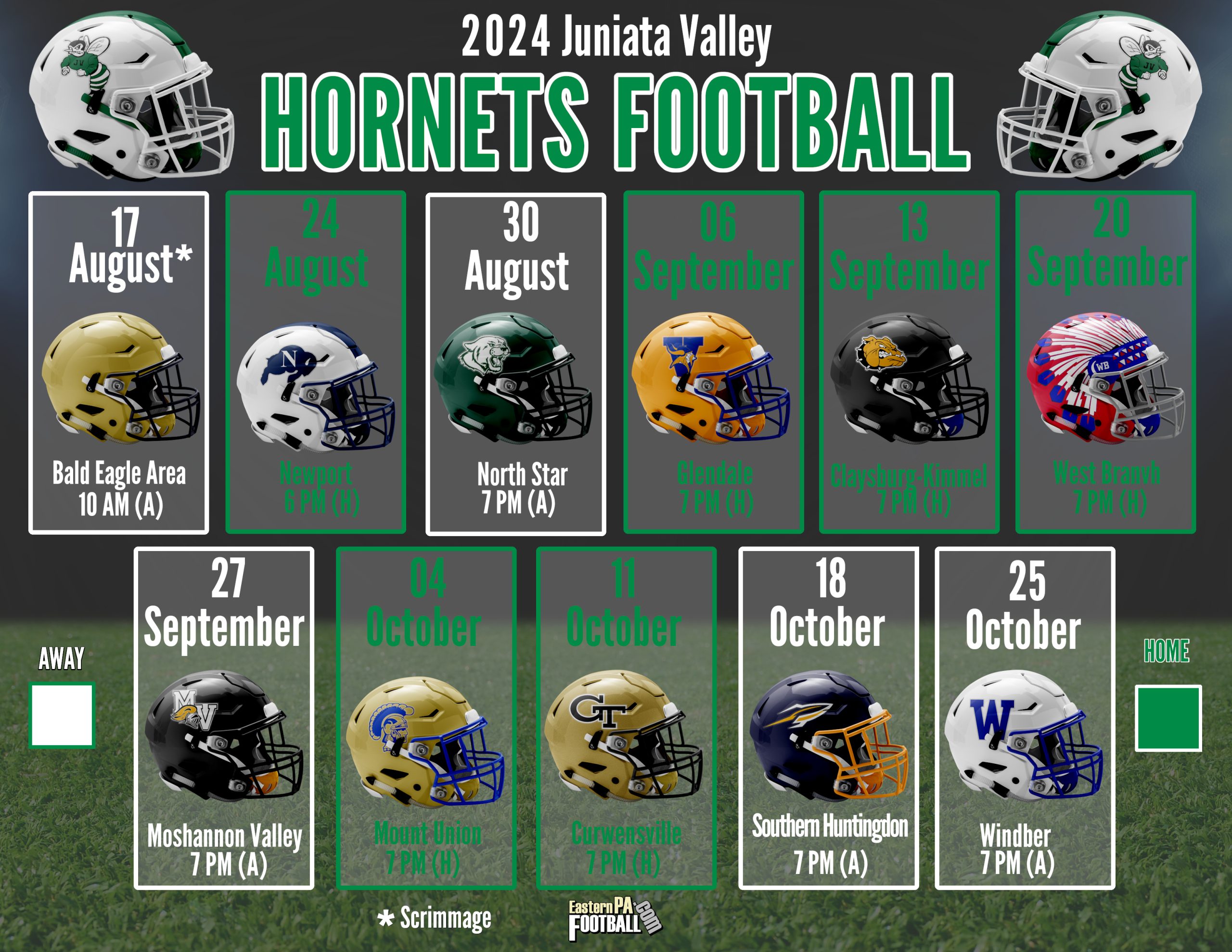 District 6 Schedules (2024 Graphics) – EasternPAFootball.com