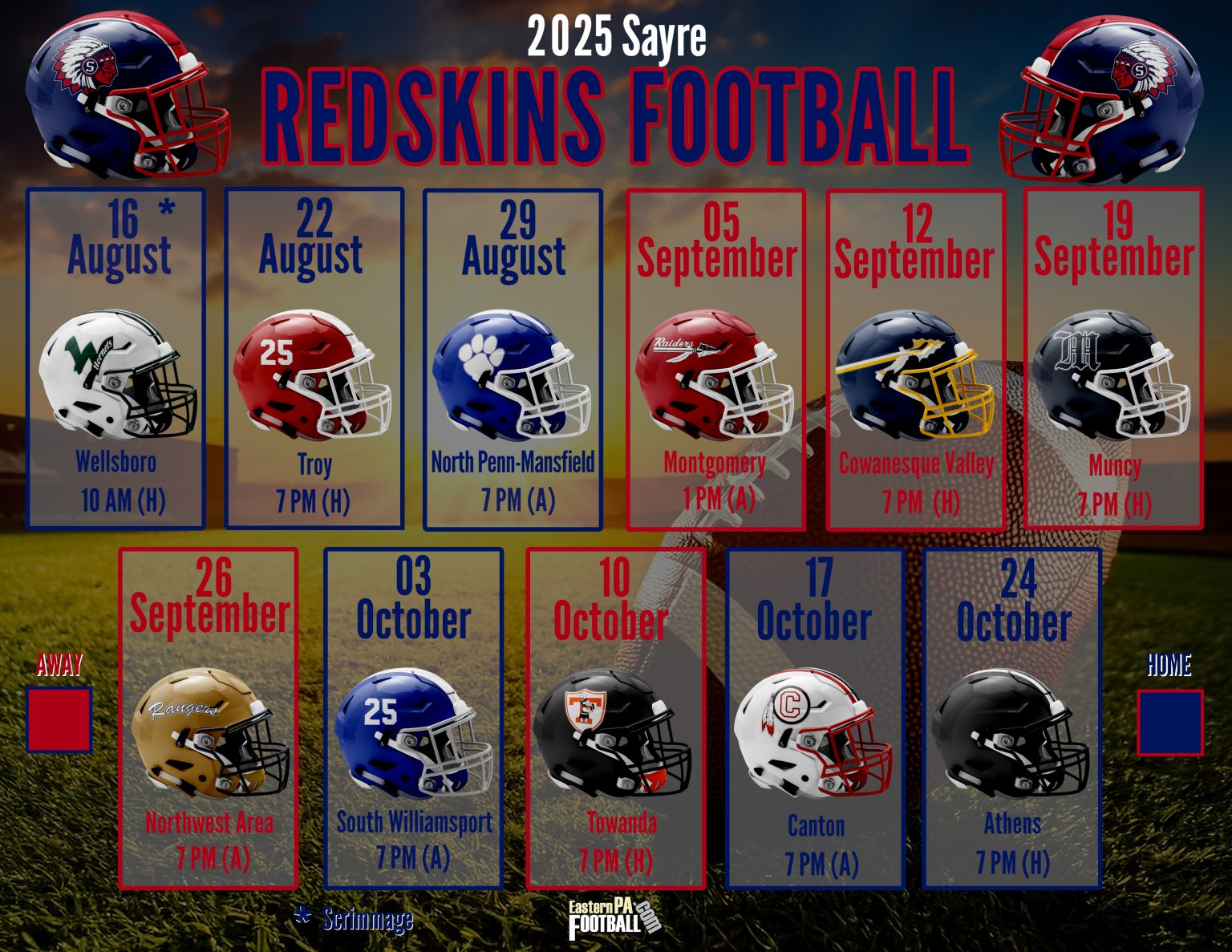 2025 Team Preview: Sayre Redskins (4) – EasternPAFootball.com